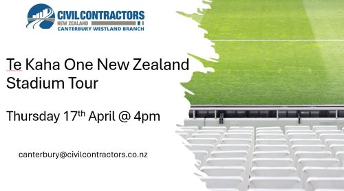 CCNZ Tour of Te Kaha One New Zealand Stadium Thursday 17th April 4pm ...