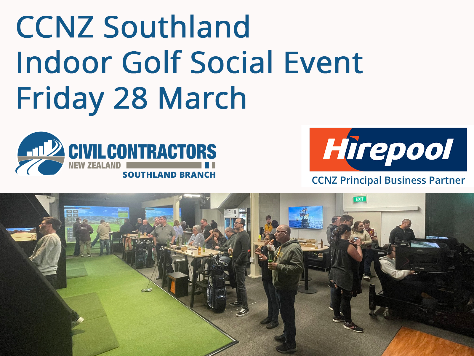 **CANCELLED** CCNZ Southland Indoor Golf Social Event 28 March | Civil ...