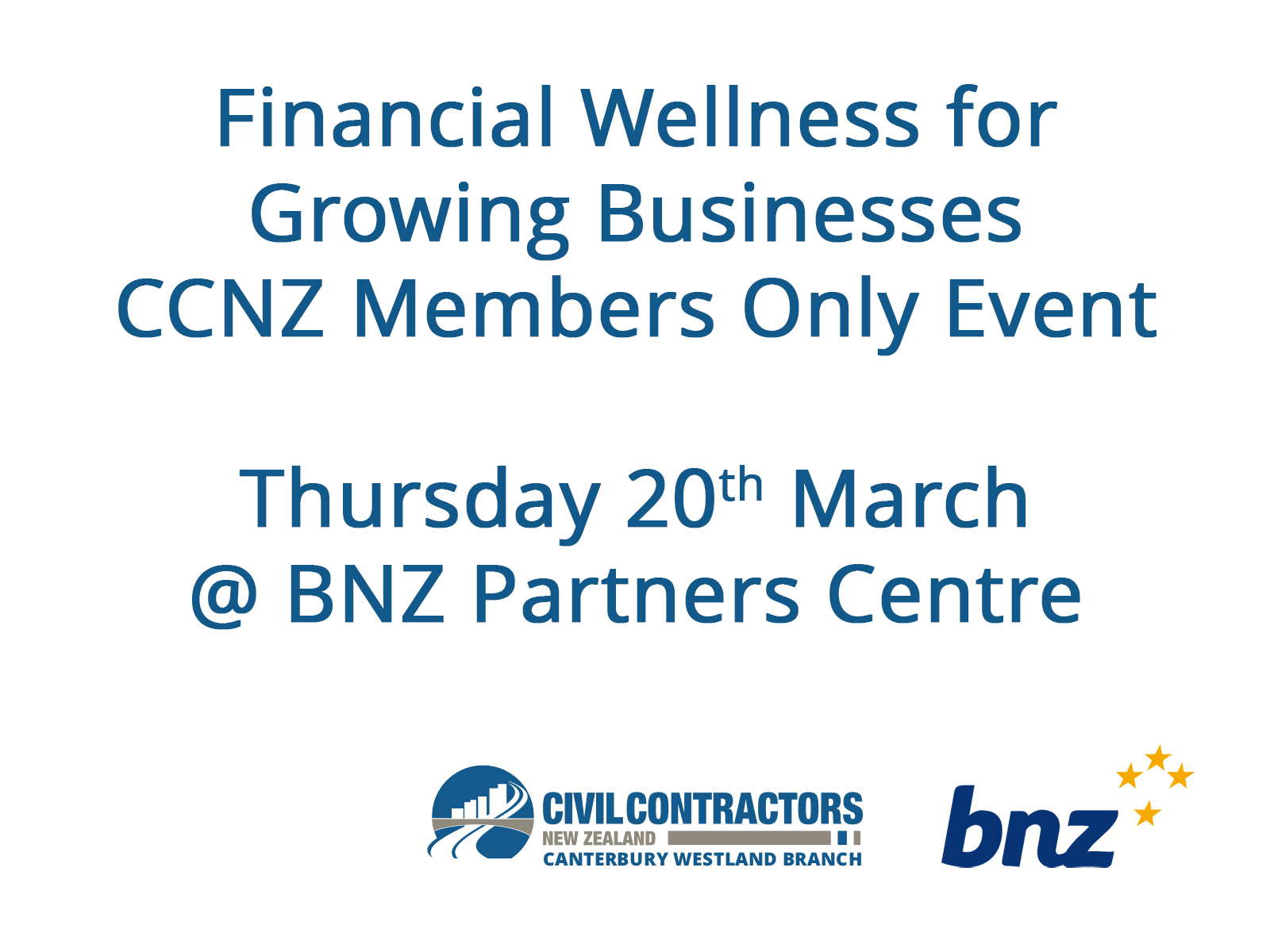 Tier 2/3 Event Thursday 20th March 2025 - BNZ Financial Wellness ...