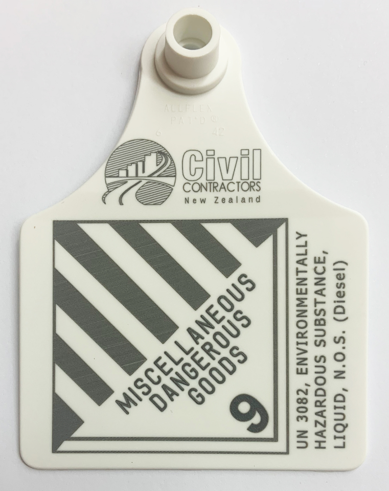 Rubber Diesel Tags 50mm | Civil Contractors NZ